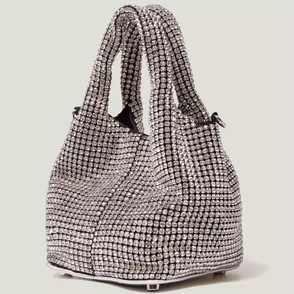 Mbougee online | Bags | Sale Sasha Silver Bling Bag | Poshmark